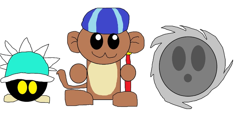 Kirby OC enemies spike head, Monkeyjab, vortex spinner | Fandom