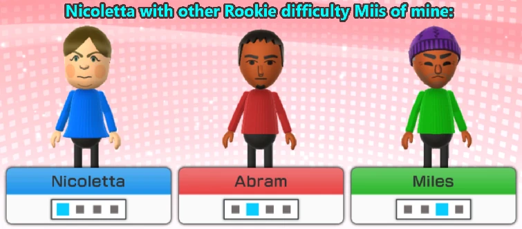 Mii Party Custom CPU Miis 105#: Nicoletta. | Fandom