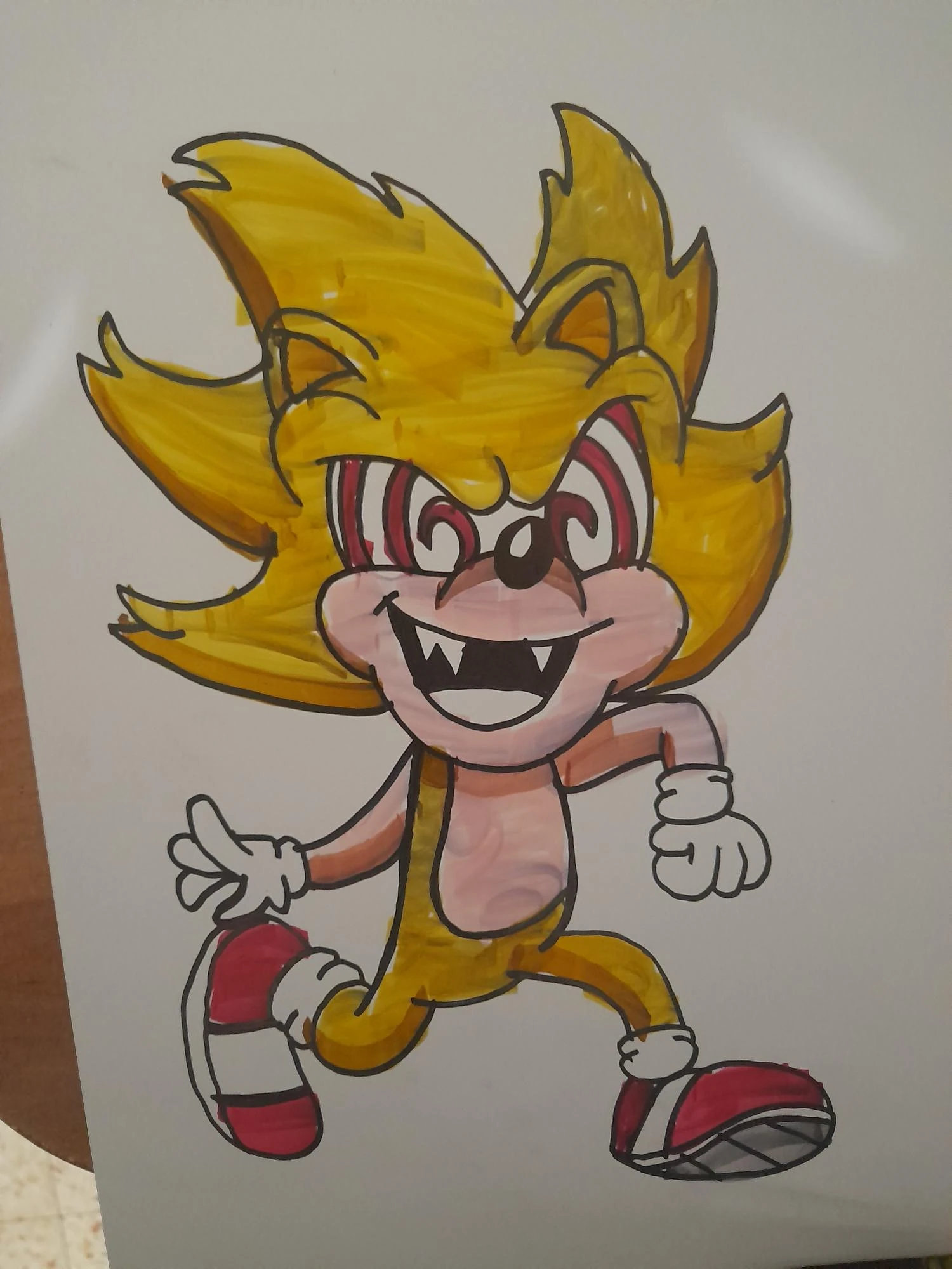 My drawing of Fleetway Super Sonic | Fandom