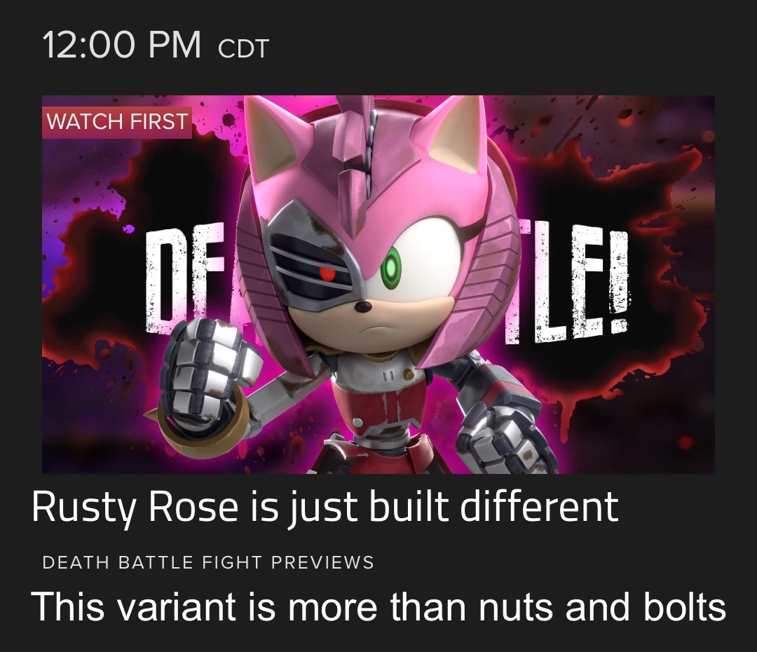 Rusty Rose vs Serial Designation V previews | Fandom