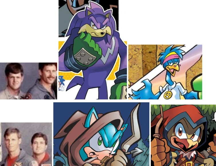 Sonic and Top Gun comparison post. (The first one) (Bark render by Nibroc) | Fandom