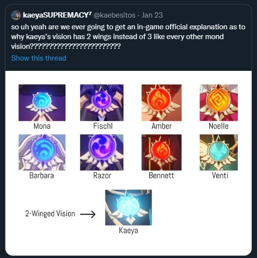 Why does his vision have just 2 wings though? | Fandom