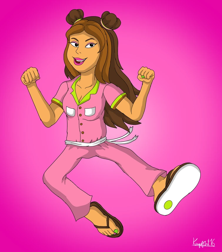 Another take on Liezel as a martial artist drawn in another pose. I hope you all guys enjoy this ...