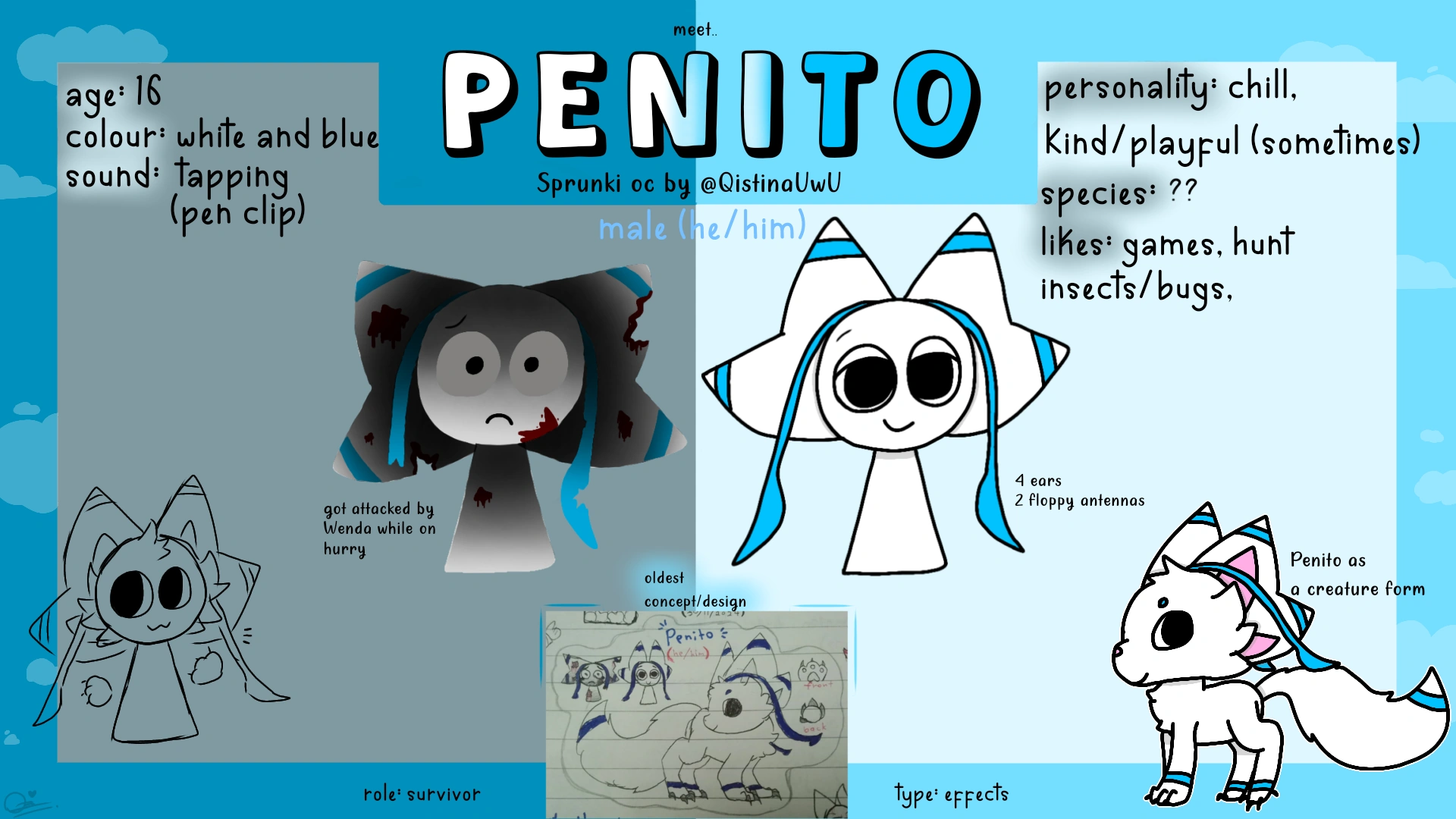 Penito ref and doodles! (Oc) | Fandom