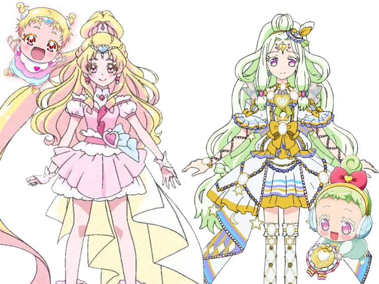 Precure character comparisons: Cure Tomorrow and Jewlie (minor spoilers ...