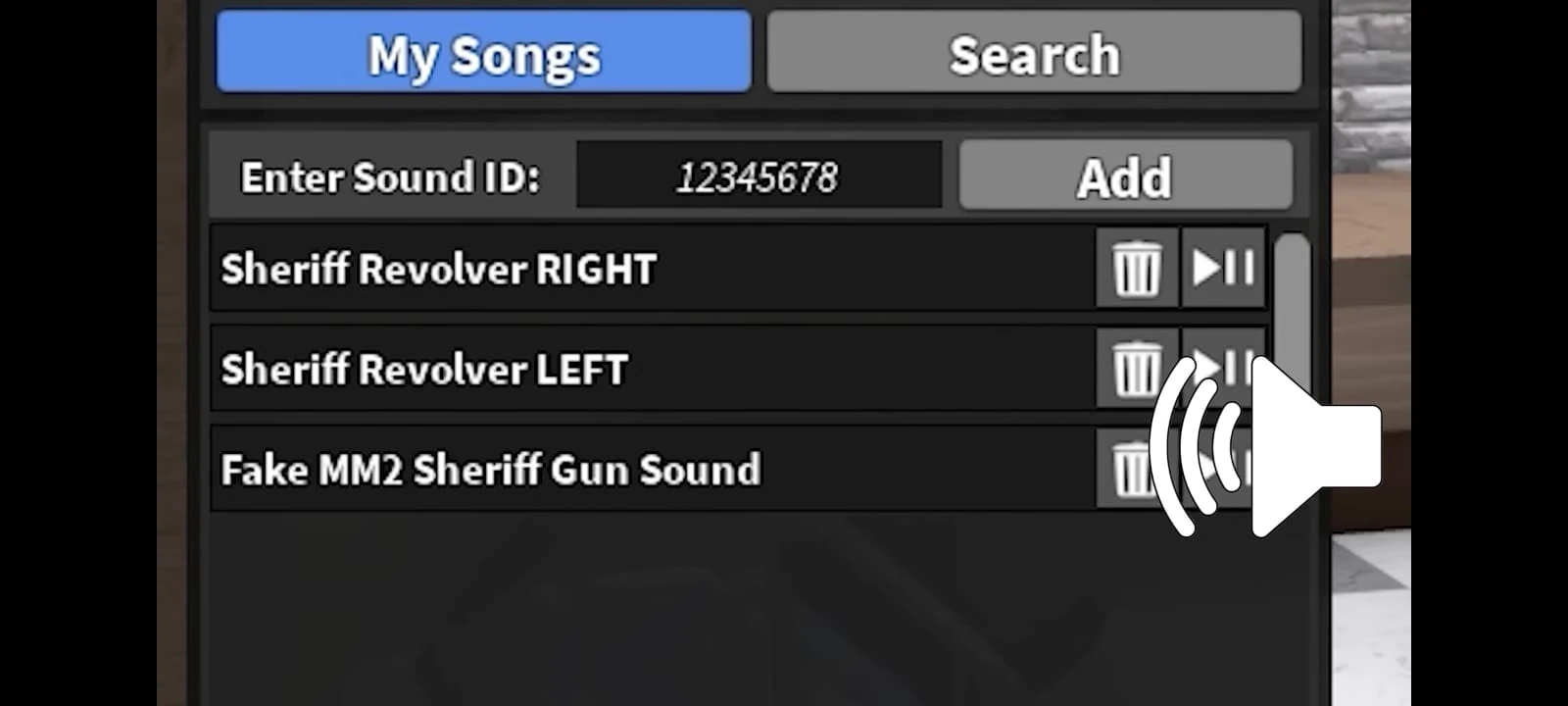 does anyone have the gun sound id? | Fandom