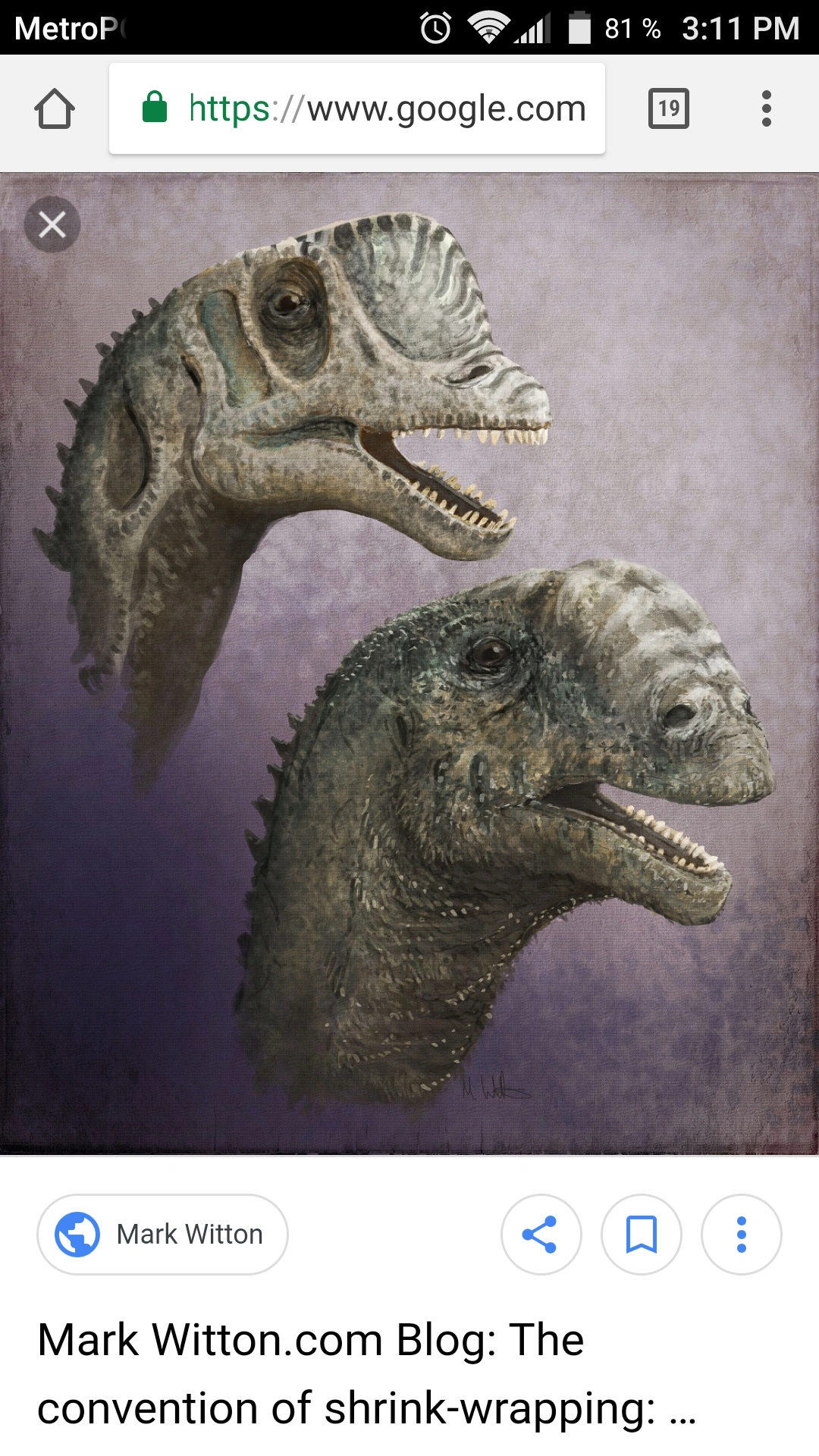 Do any of u noe bout shrinkwrapped dinosaurs | Fandom