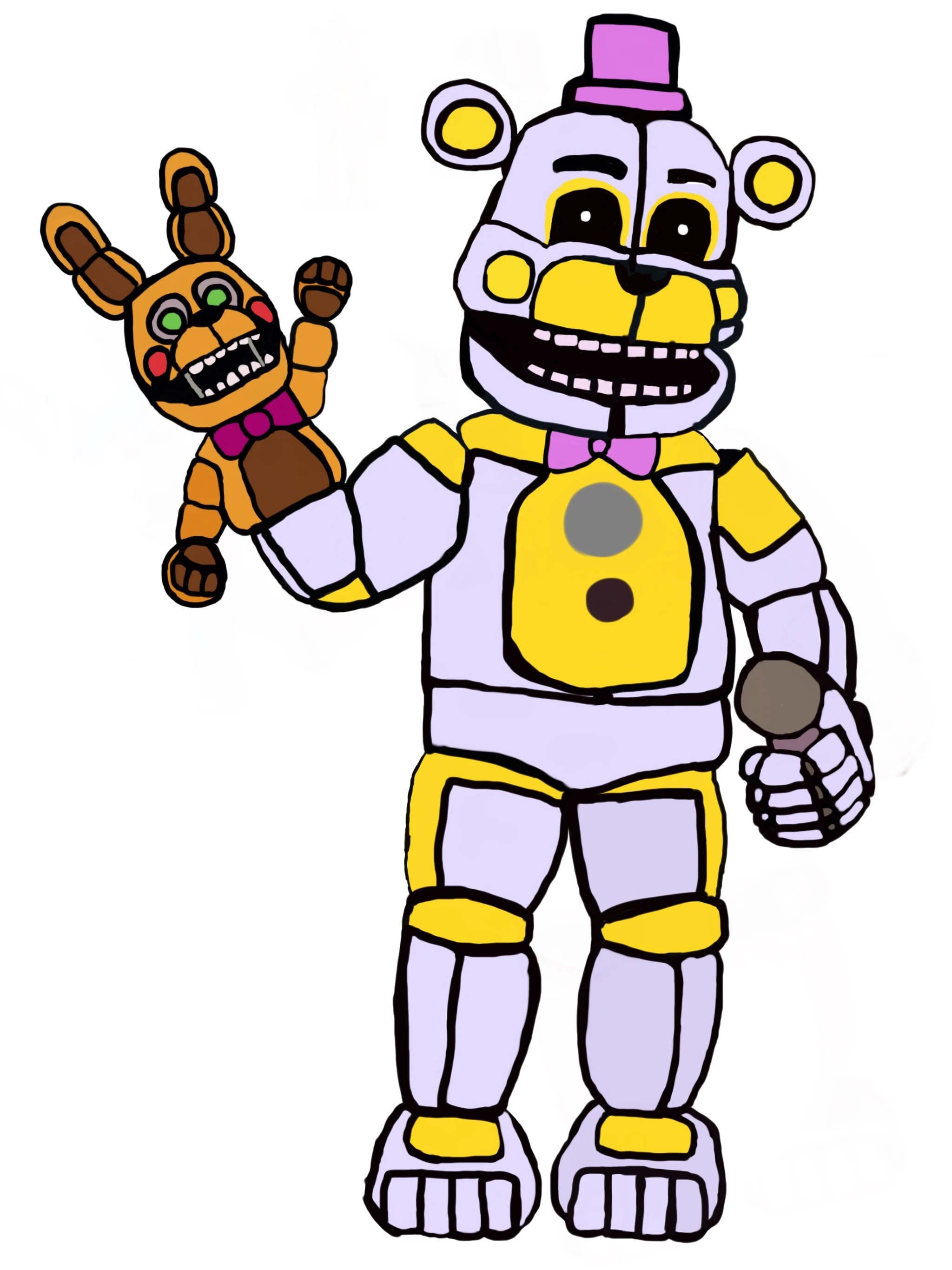I drew a Funtime Fredbear please like | Fandom