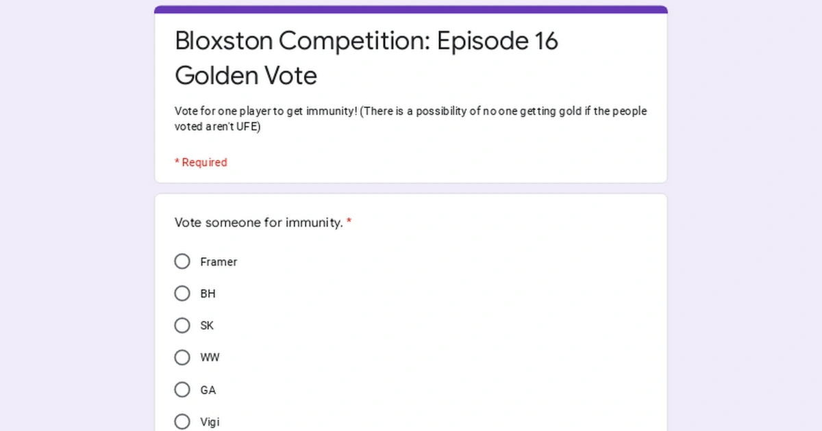 Bloxston Competition Voting | Fandom