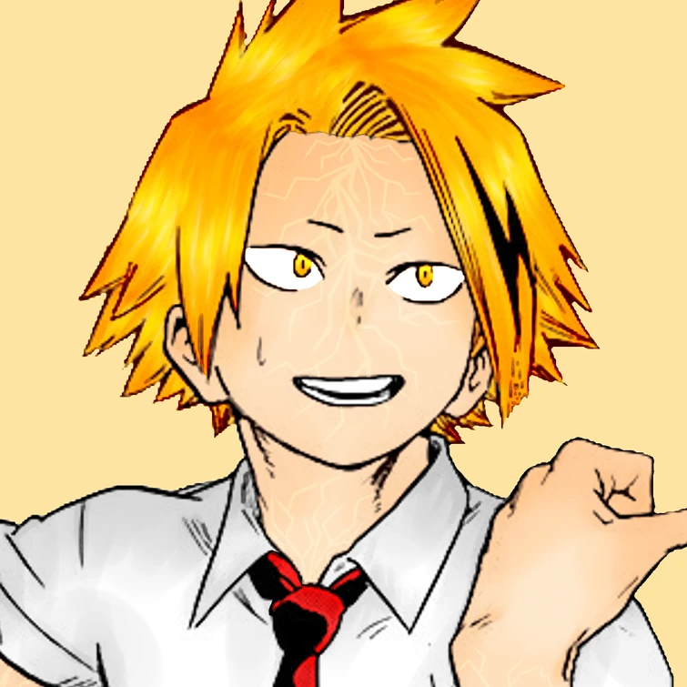i colored a panel of denki 💅 | Fandom