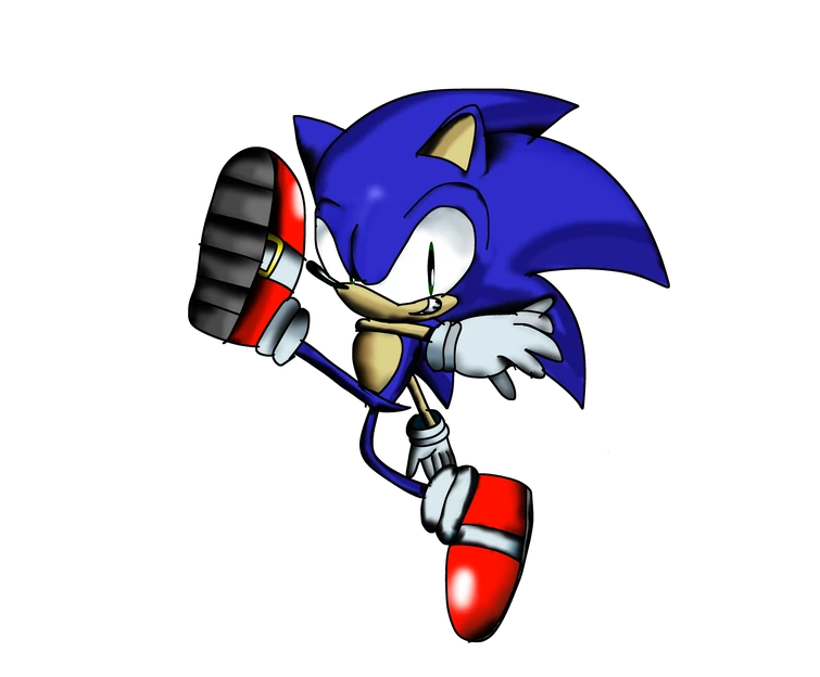 SSBU Sonic Render with Anime Shadings (Art by Me) | Fandom