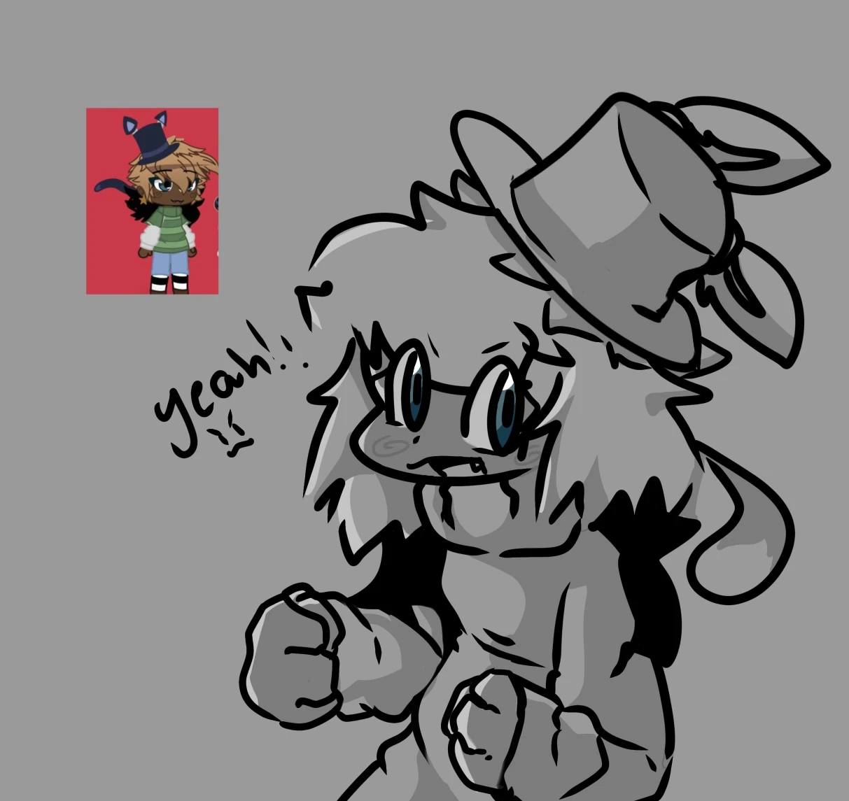 Drew my friends gacha Vers of me yez | Fandom