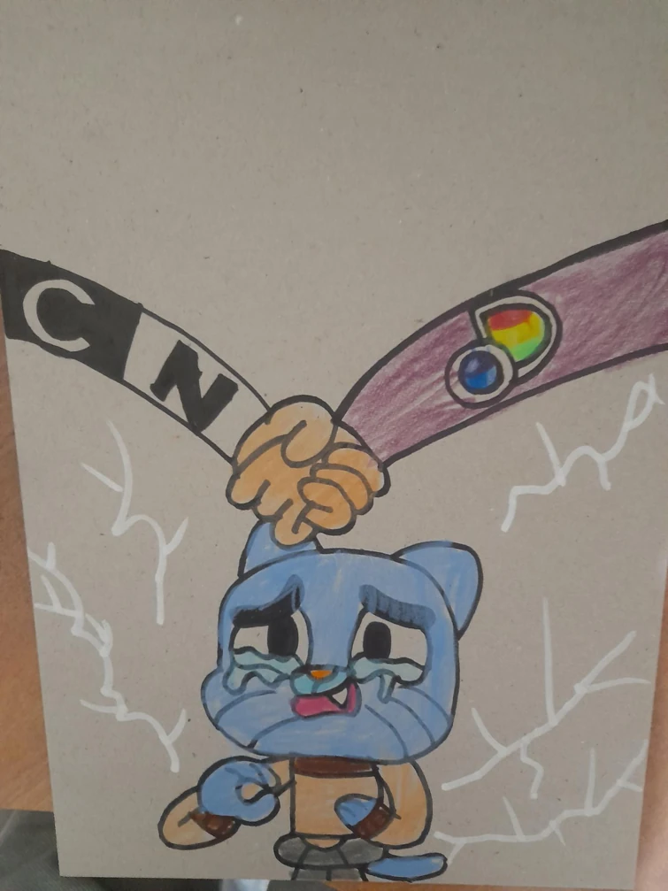 Gumball is sad over the Discovery merger | Fandom