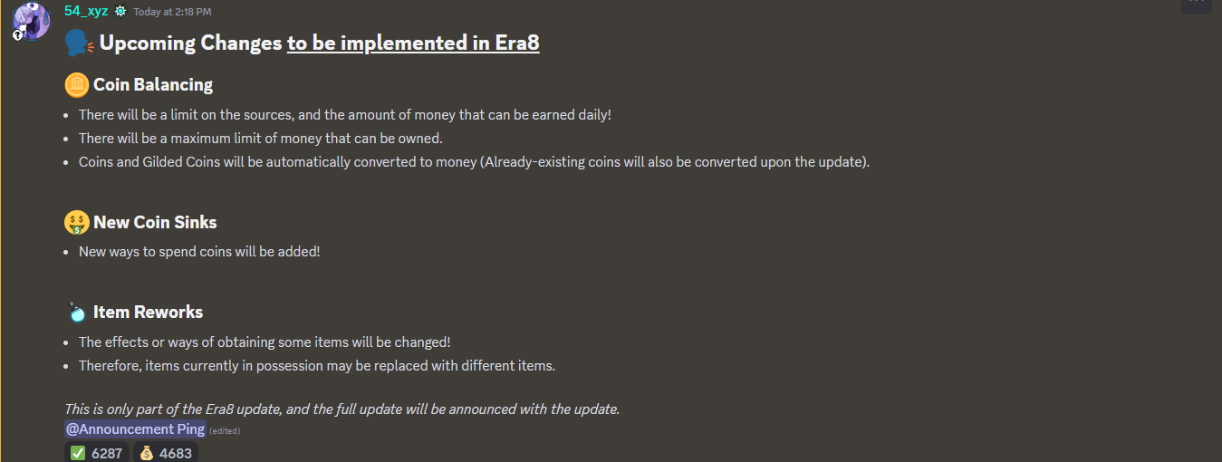 [Game news] Some early update stuff | Fandom