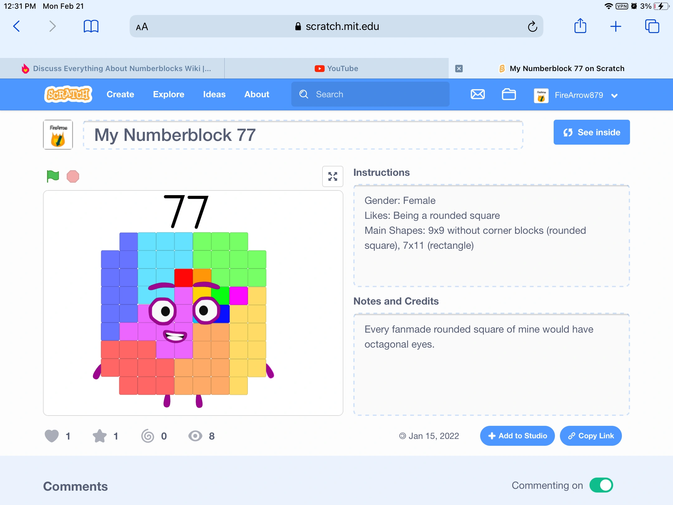 This is my 77. | Fandom