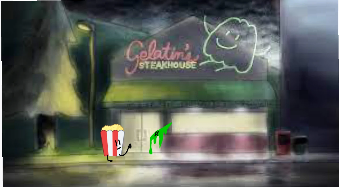 Vomit and Popcorn trying to break into Gelatin’s Steakhouse to get ...