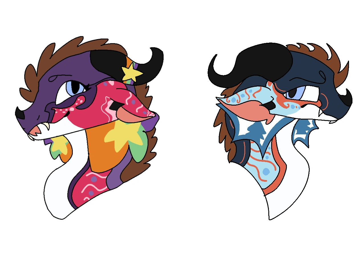 Another part to Gravity Falls characters as dragons: Mabel & Dipper ...