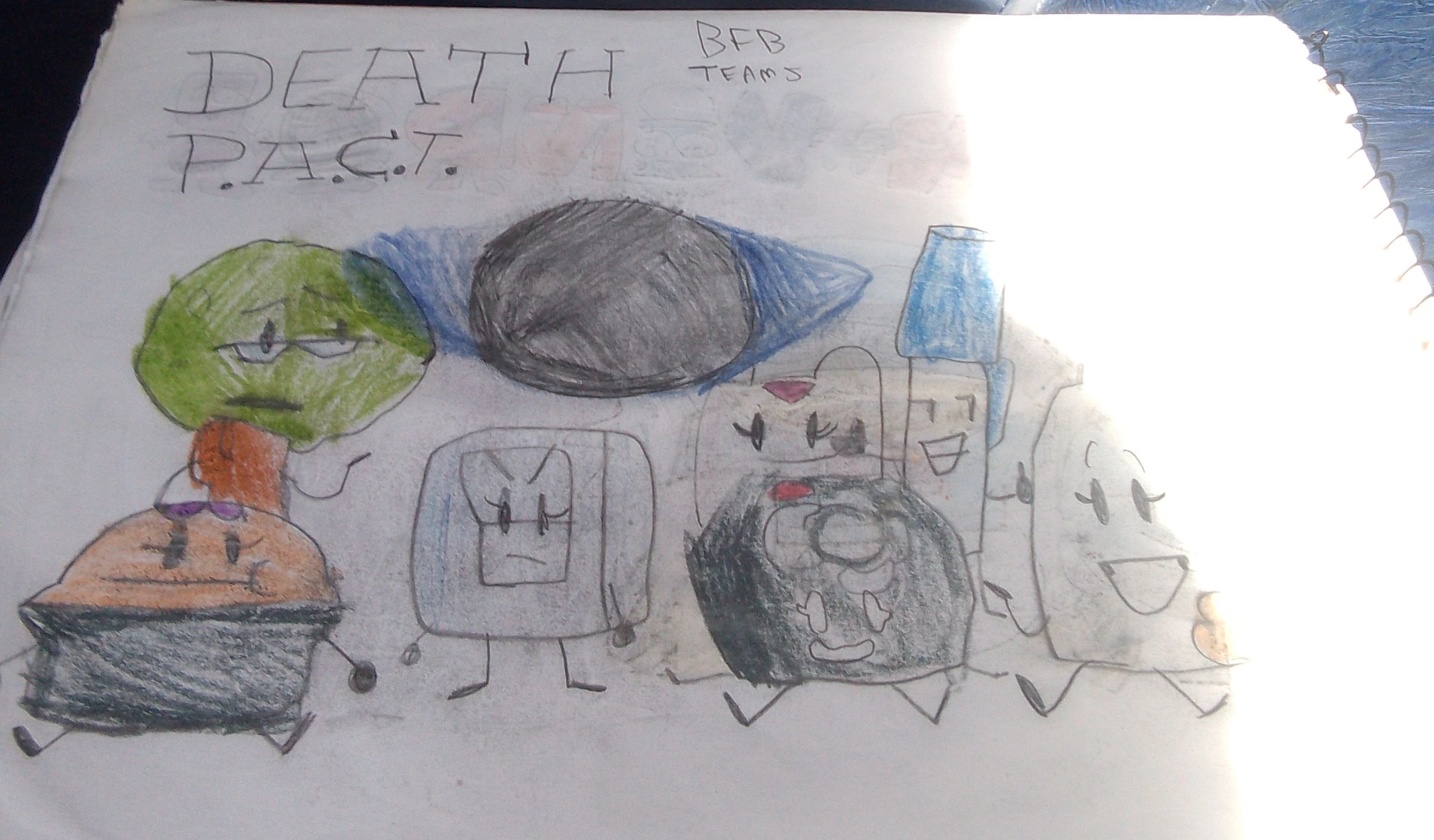 Drawning of the bfb teams i did at school | Fandom