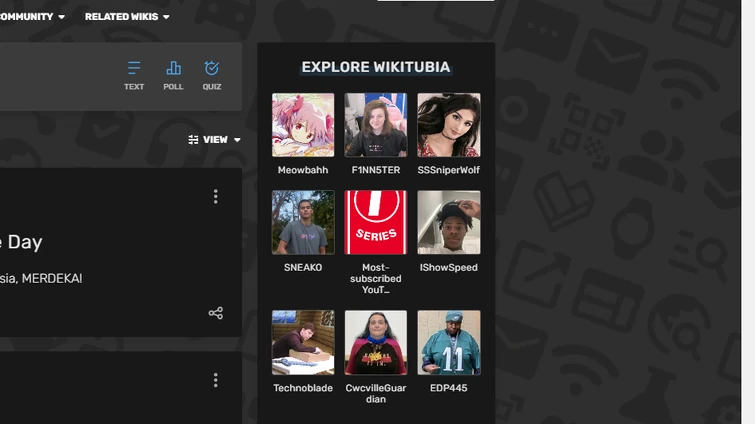 Why are these particular youtubers on the explore Wikitubia section ...