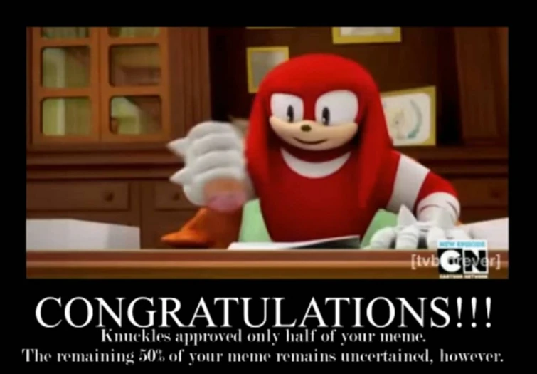 knuckles rates todays daily meme | Fandom