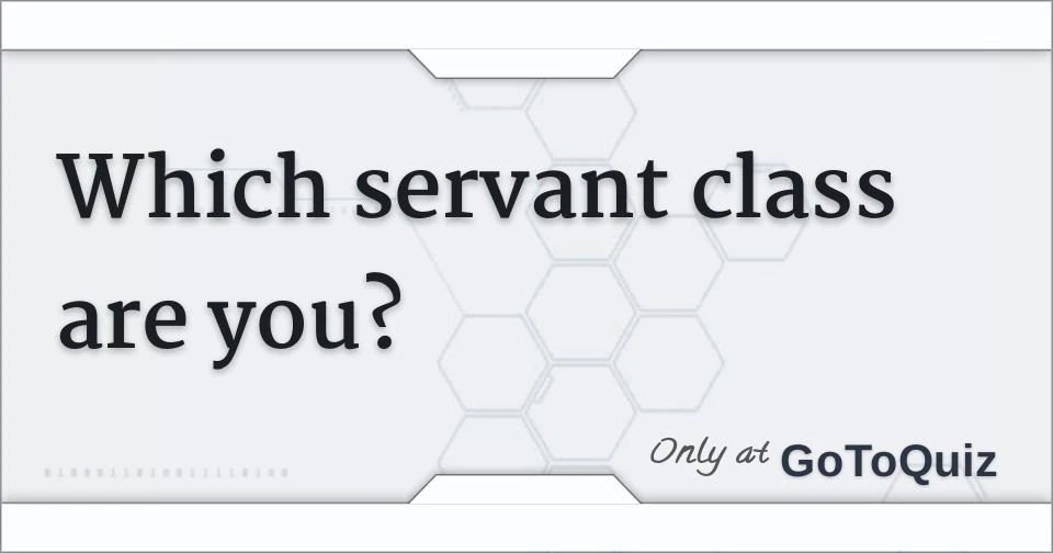 What servant class are you? | Fandom