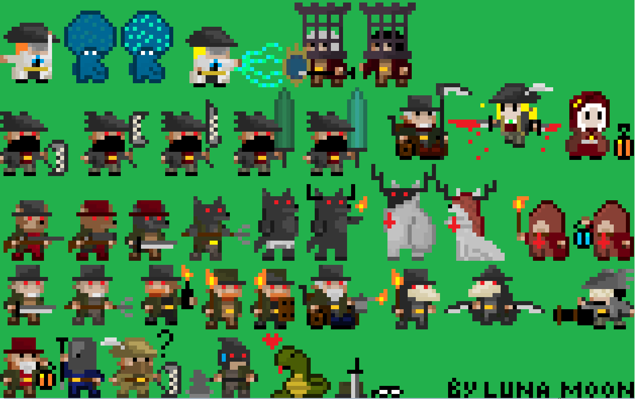 Hi guys, I've come back with a more complete Bloodborne pixel fan art ...