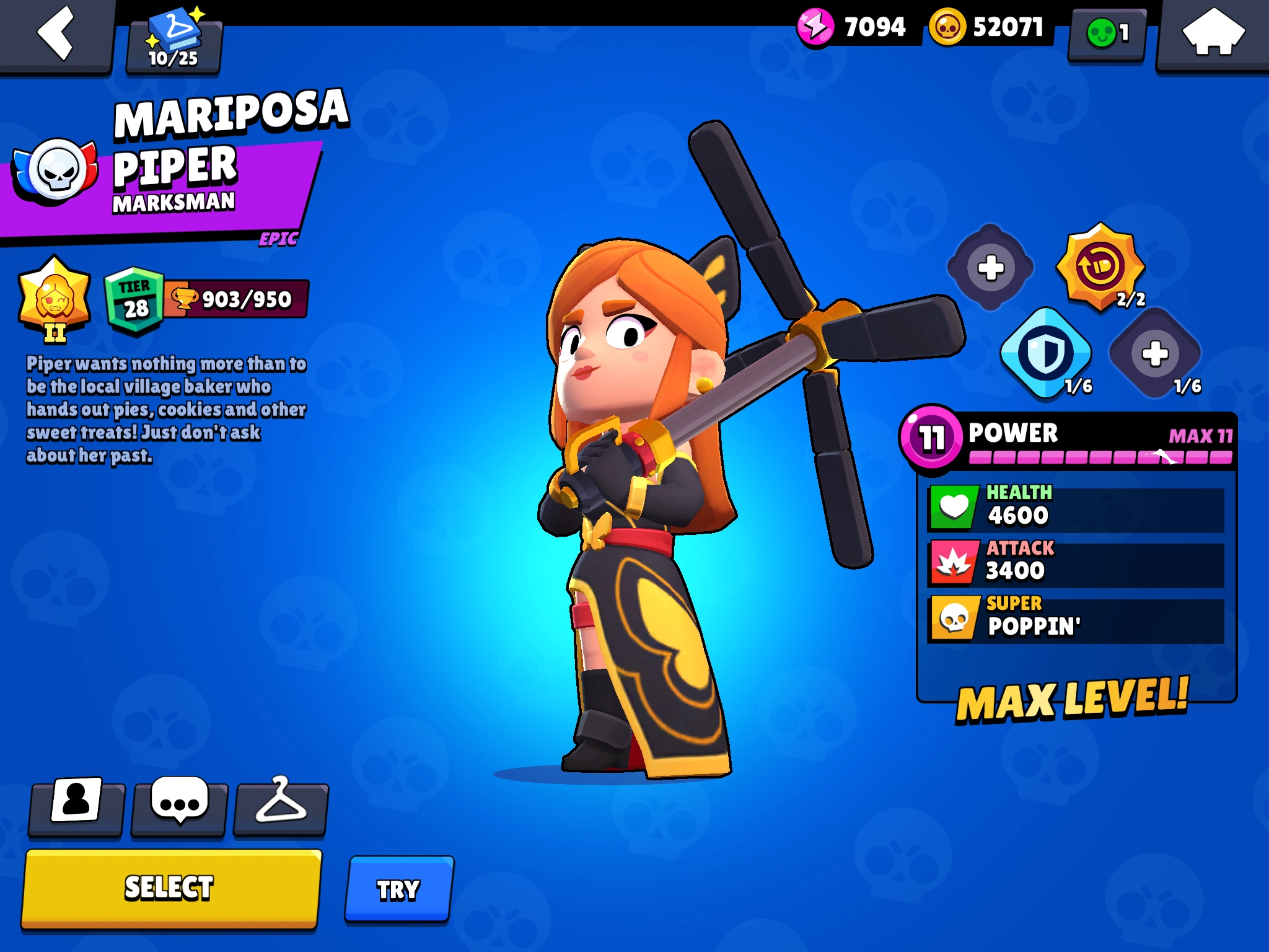 Rank 28 Piper, no gadgets | Fandom