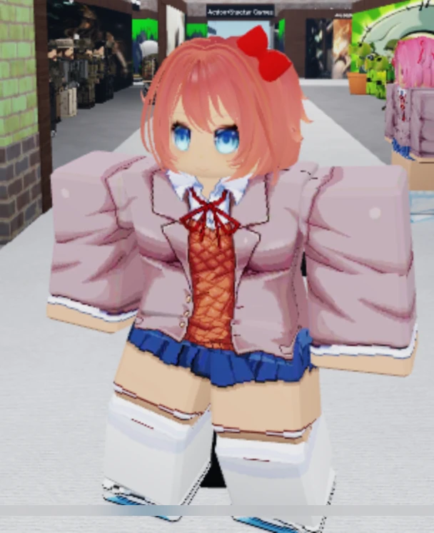 Sayori in Roblox video game outfits | Fandom