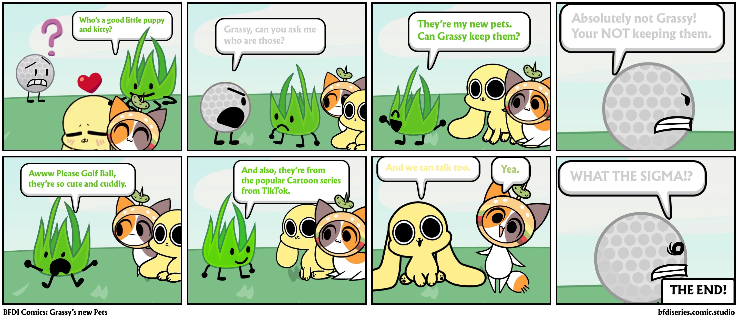 BFDI Comics: Grassy’s New Pets | Fandom