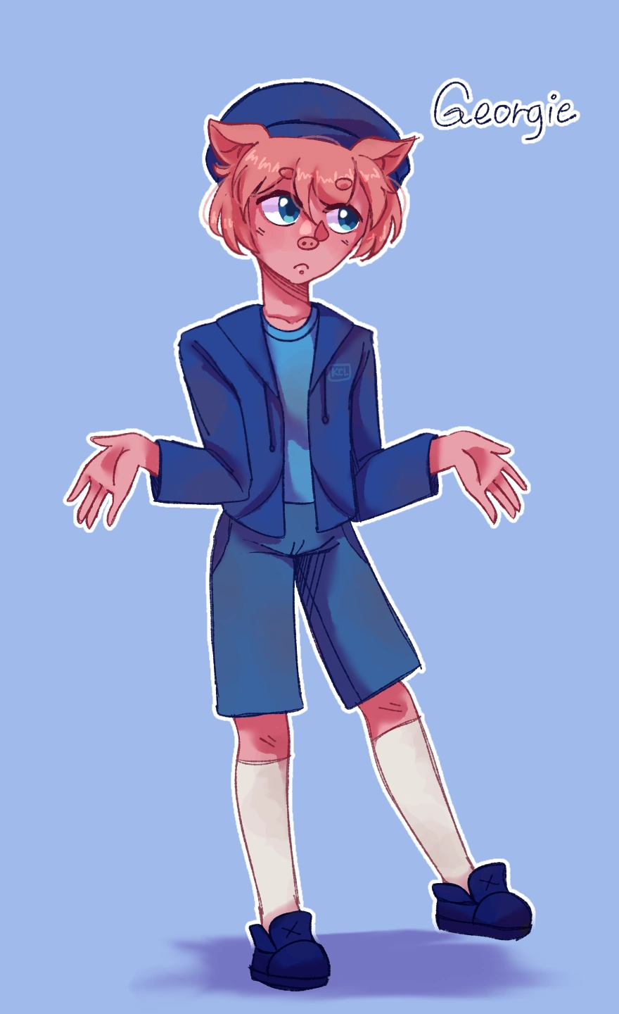 day 5 of designing piggy characters in my style (george) | Fandom