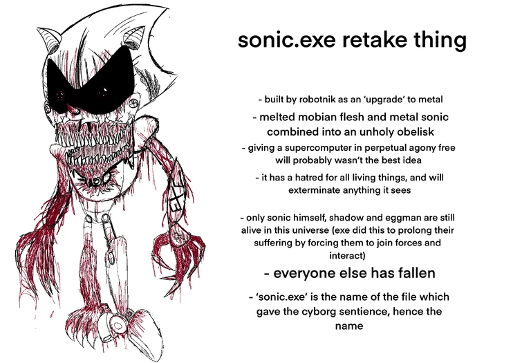 my sonic.exe retake | Fandom