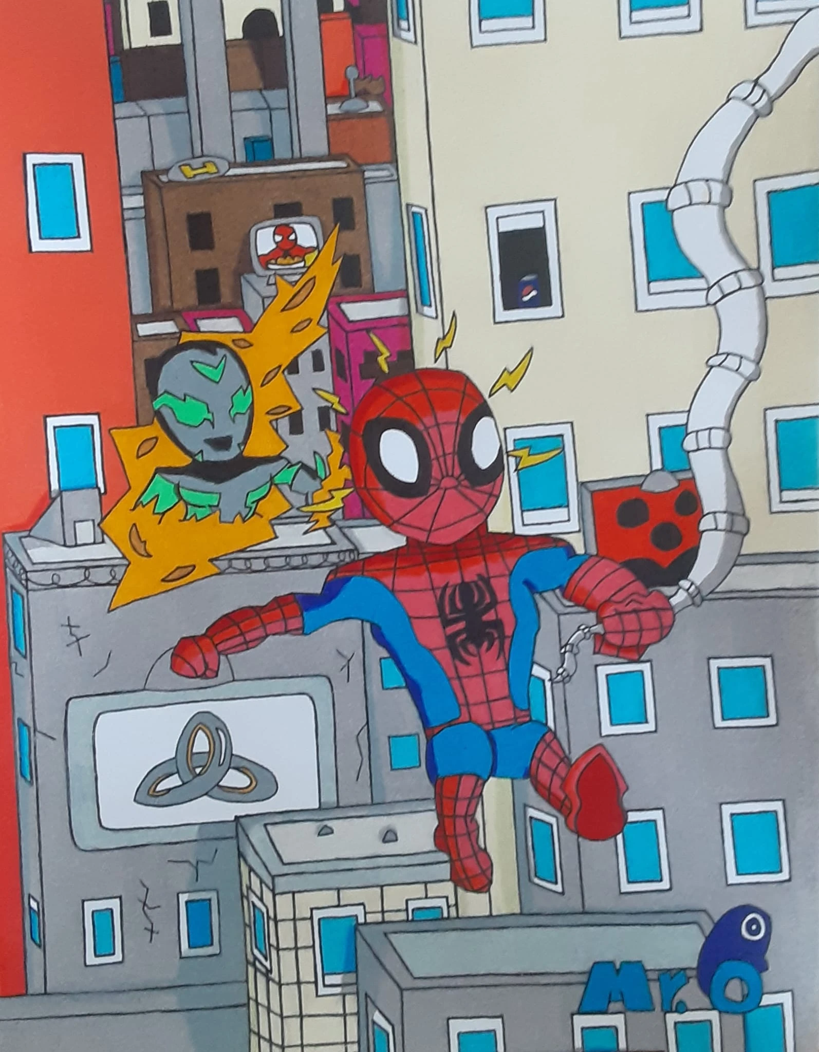 Spider-Man vs Sideways FAN ART! | Fandom