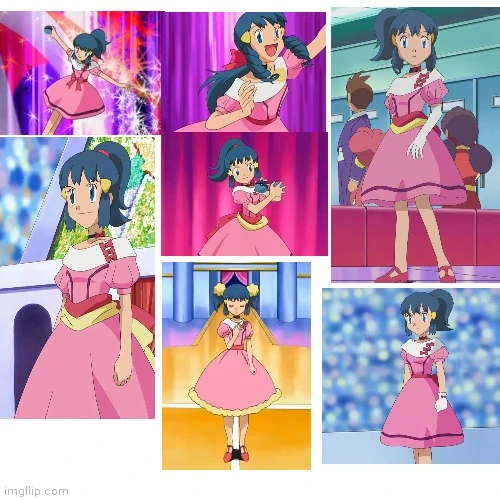 Dawn's pink contest dress appreciation post | Fandom
