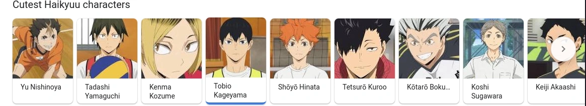 Which haikyuu character is the cutest | Fandom