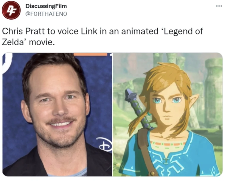 Chris Pratt will voice Link in upcoming TLoZ movie | Fandom