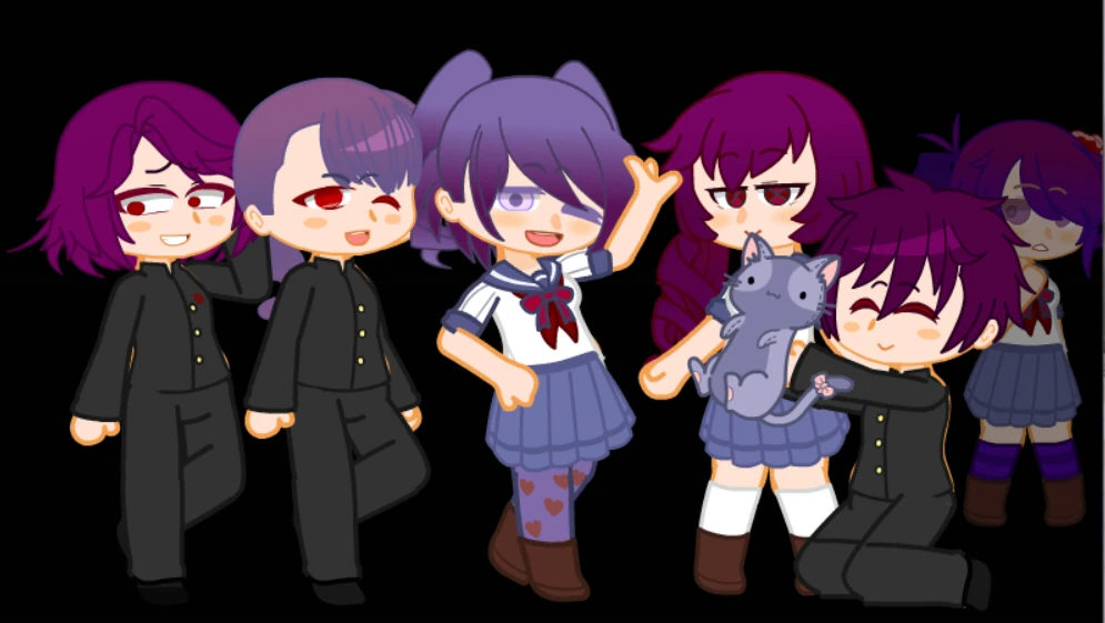 i wonder if someone made everyone dye their hair purple to join the ...