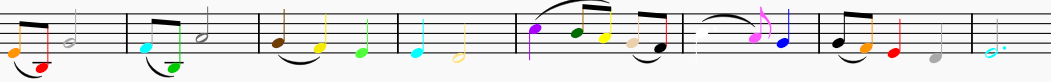 I just learned that I can color notes in Musescore | Fandom