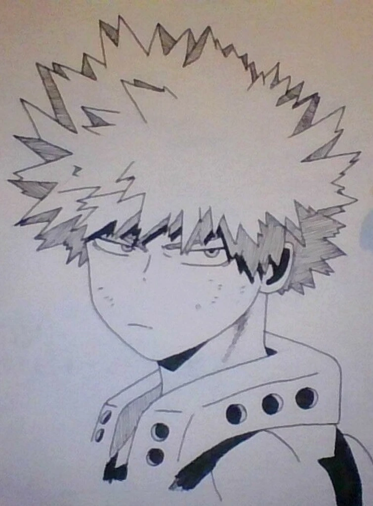 welp... i finally completed my bakugo drawing!! | Fandom