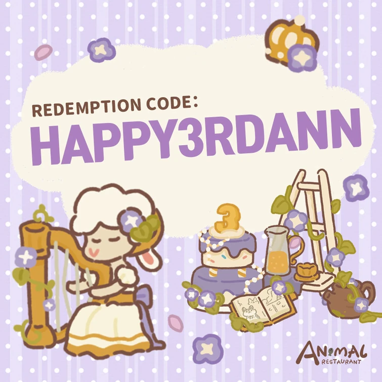 New Redemption Code: HAPPY3RDANN | Fandom