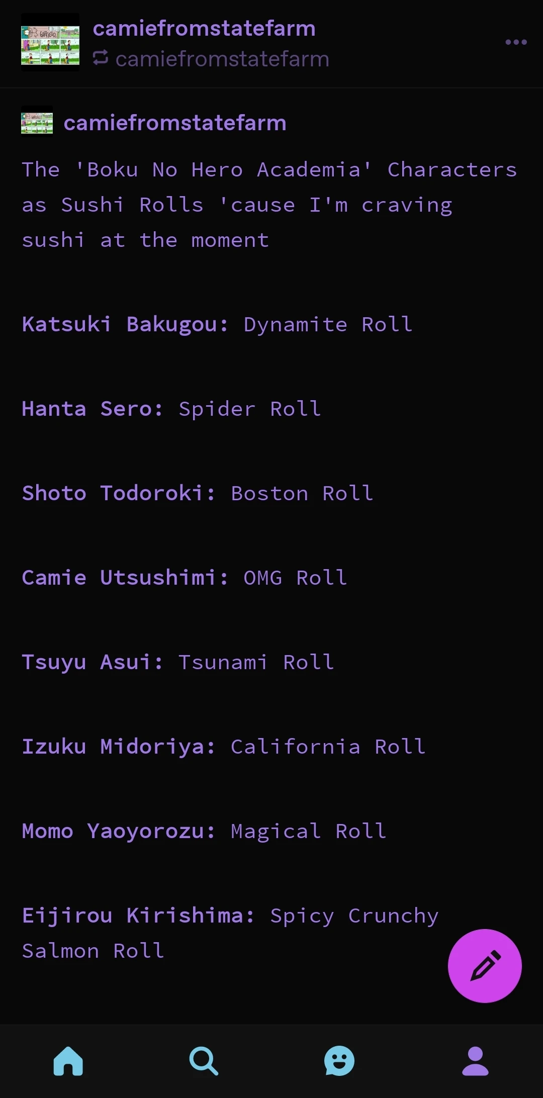 MHA characters as Sushi Rolls (TW F//OD) | Fandom