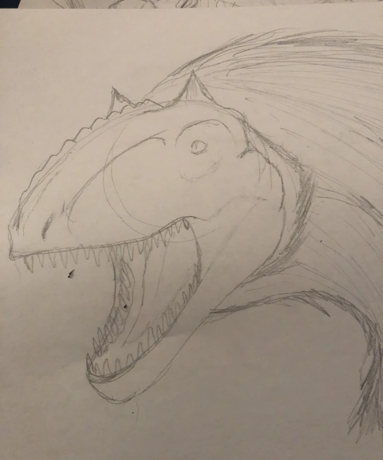 Tried drawing a realistic Yuty, ended up looking like a floofy Allo ...