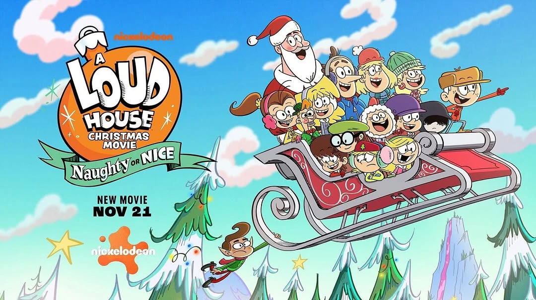 Here's The Poster For A Loud House Christmas Movie Naughty Or Nice ...