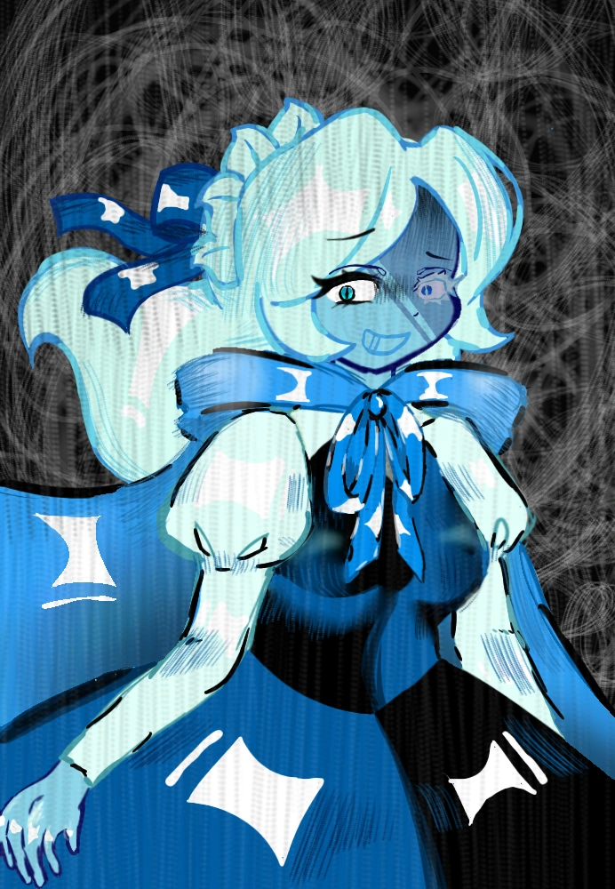 Lady Azure drawing cuz almost my apps were blocked by my father but idc ...