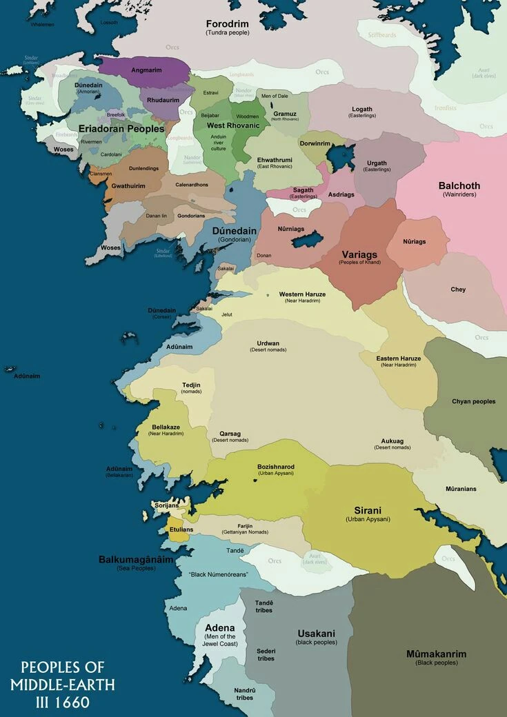 Mapa da terra média | Fandom