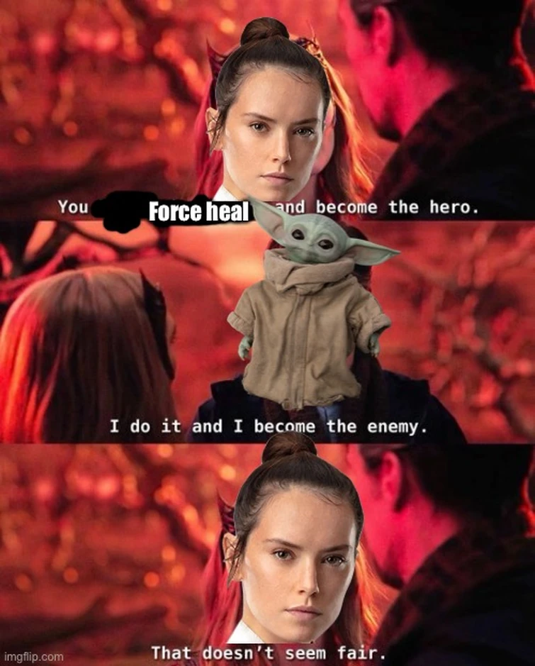 Rey Calls out the poor reception from when she used force healing vs ...