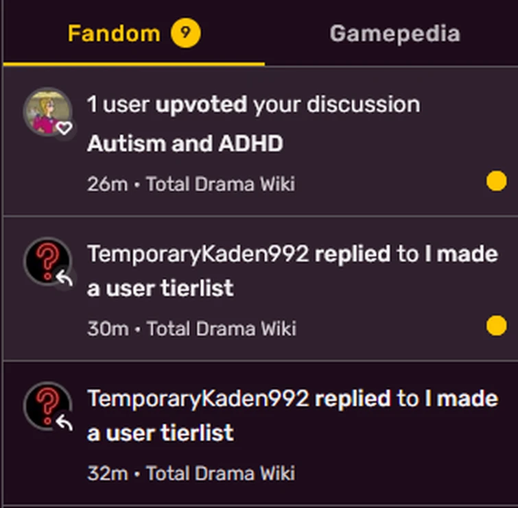 My notifications are acting up again. | Fandom