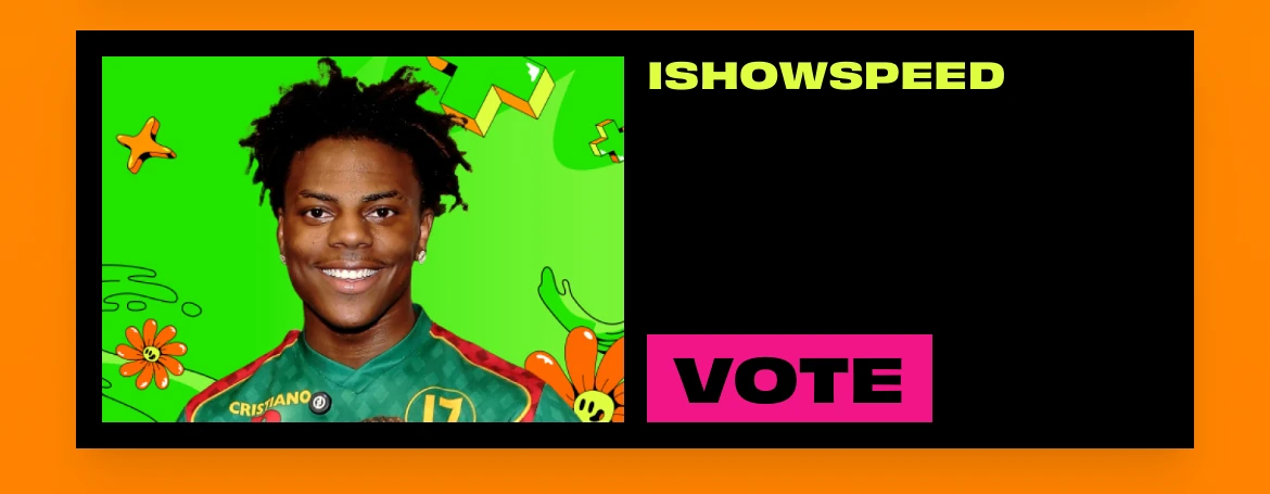 IShowSpeed in Nickelodeon kids’ choice awards | Fandom