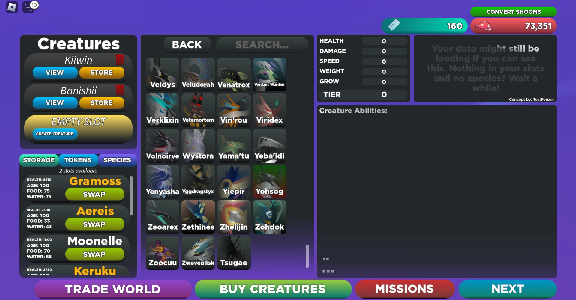 Anyone have my missing creature and how much for it? | Fandom