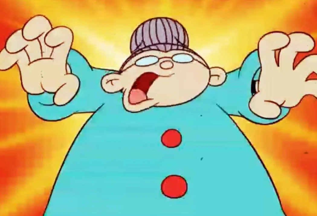 Gramma stuffum in orange and red background | Fandom