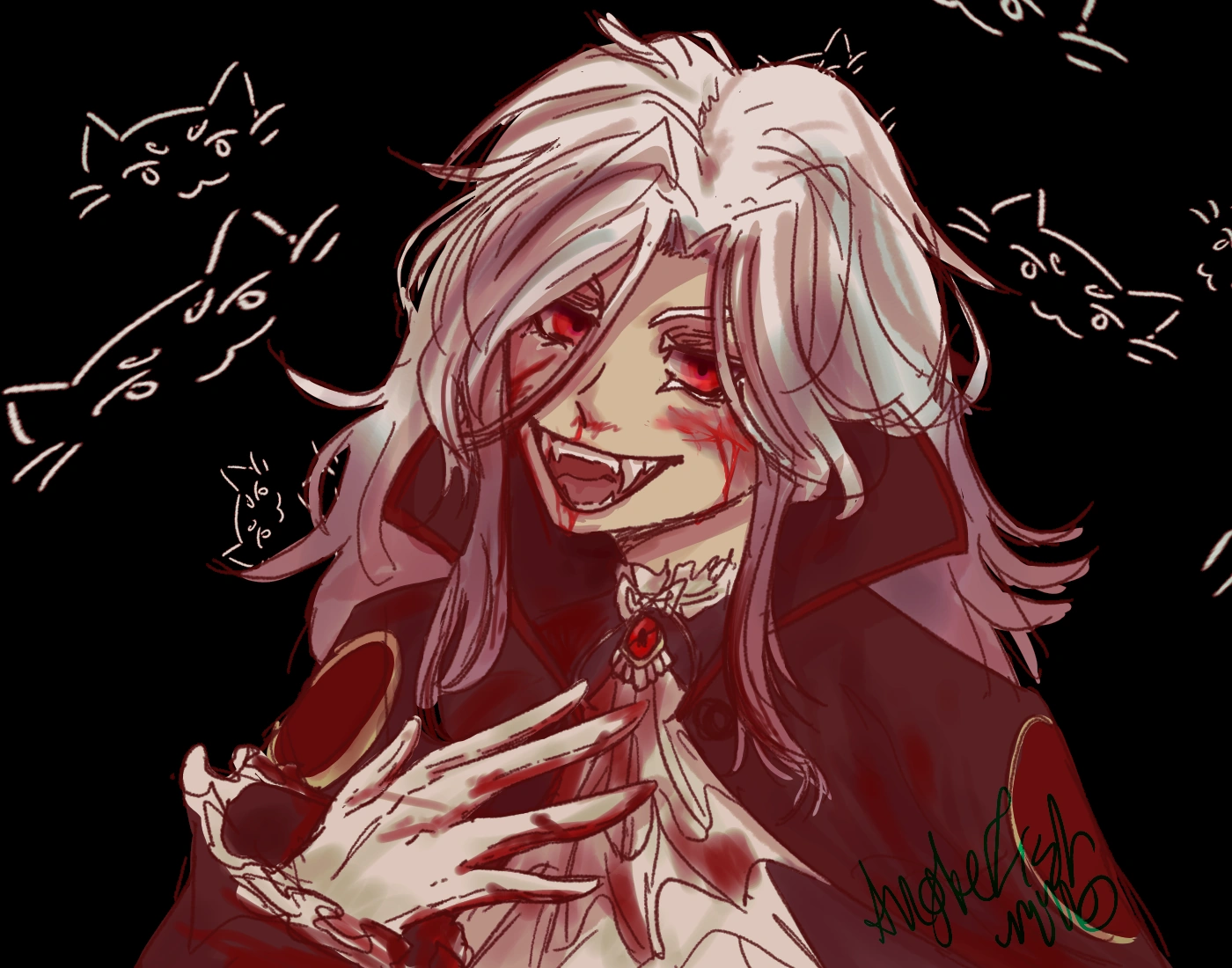 pov emo vampire makes his cousin cry (tw for blood.) | Fandom